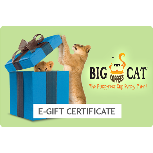 e-Gift Certificate – Big Cat Coffees